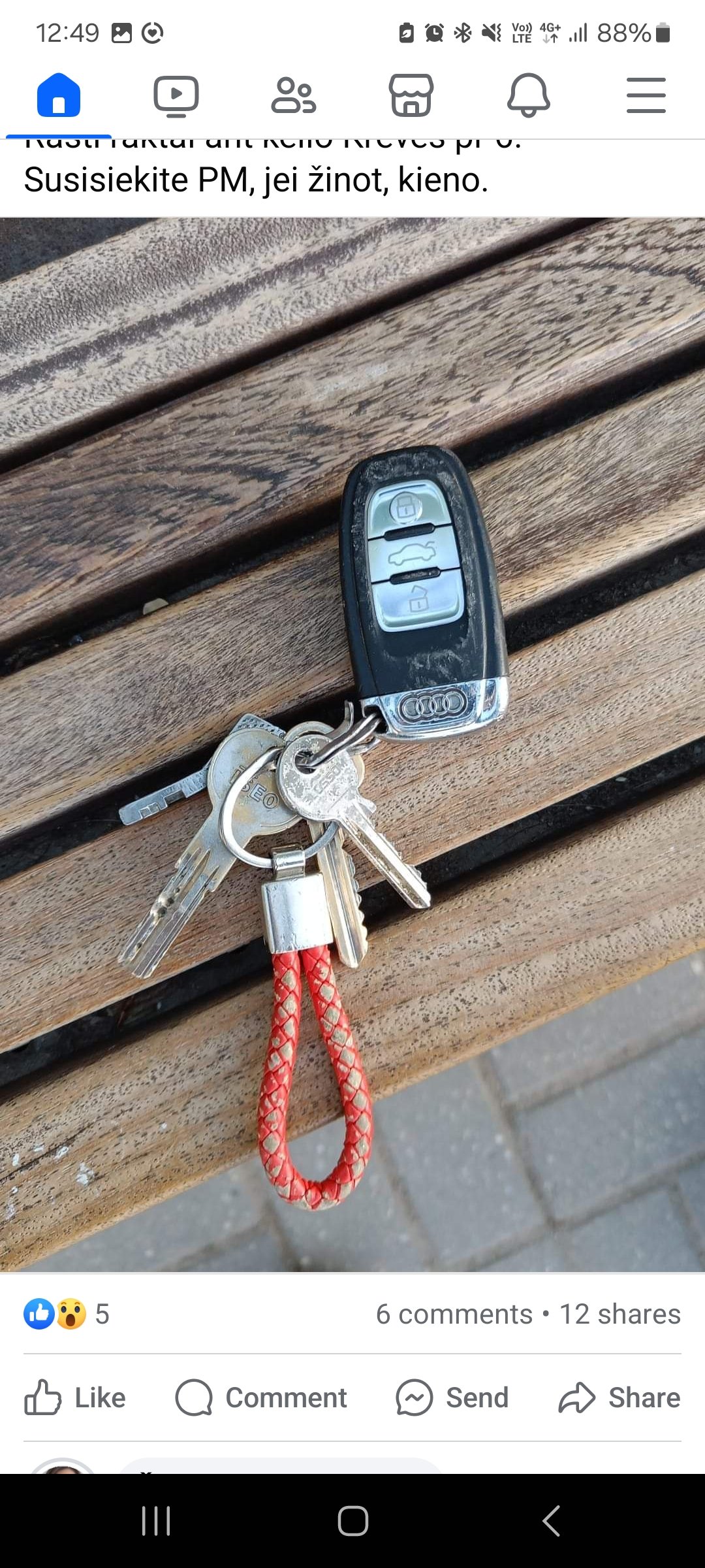 Rasti namų ir automobilio rakteliai – Radiniai.lt